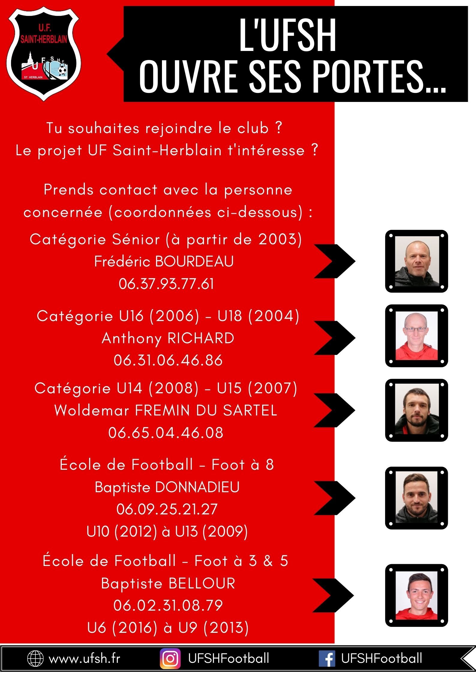 U. F. ST HERBLAIN - inscription